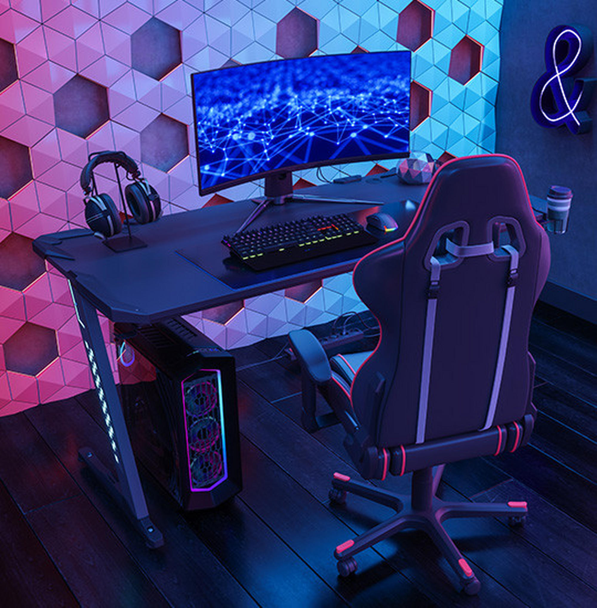 Gaming-Zimmer: Wand, Decke & Boden gestalten | POCO