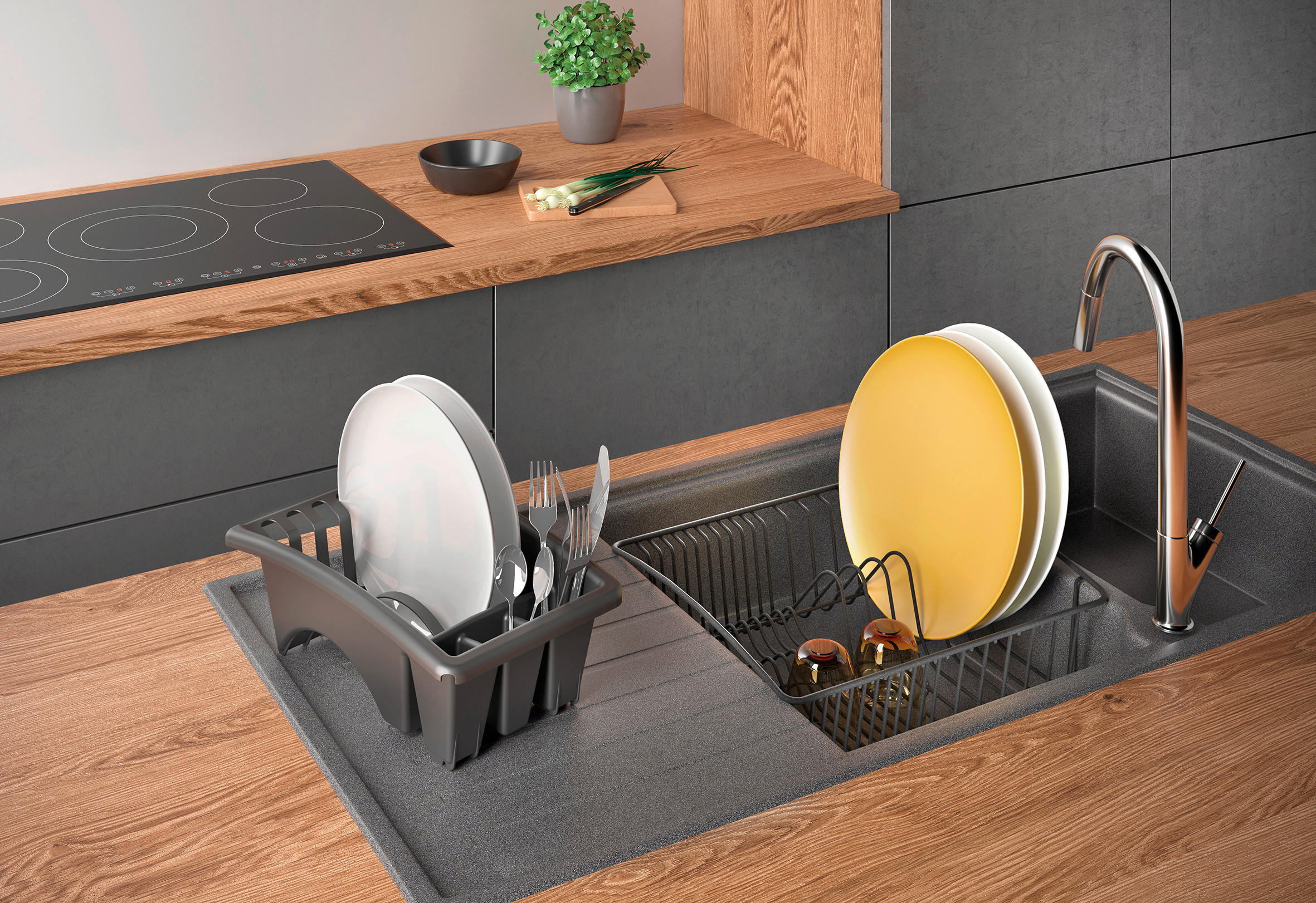 Metaltex Spülkorb Aquatex Plus Lava mattschwarz Metall online bei POCO ...