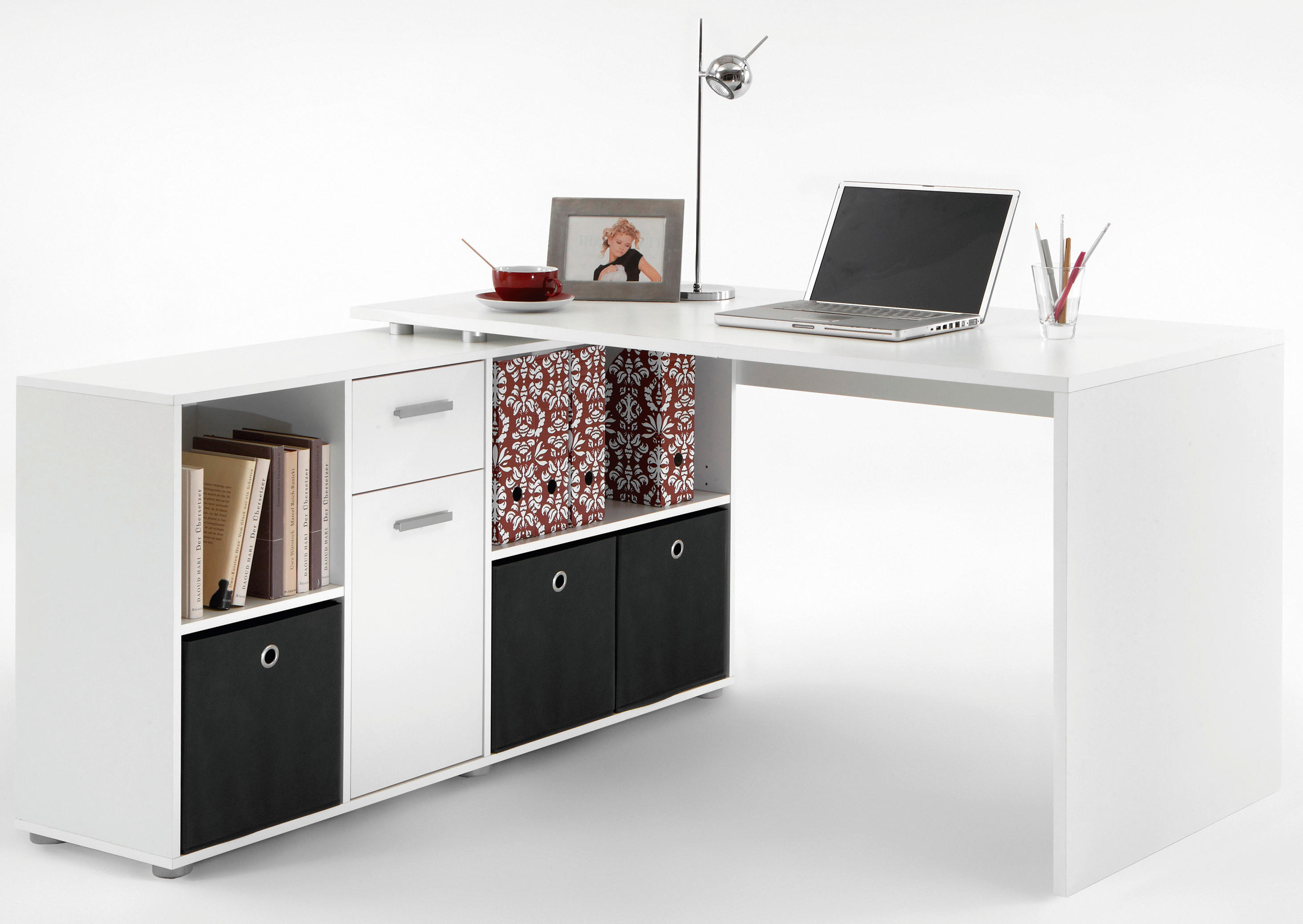 Schone Schreibtisch Weiss Poco Bild