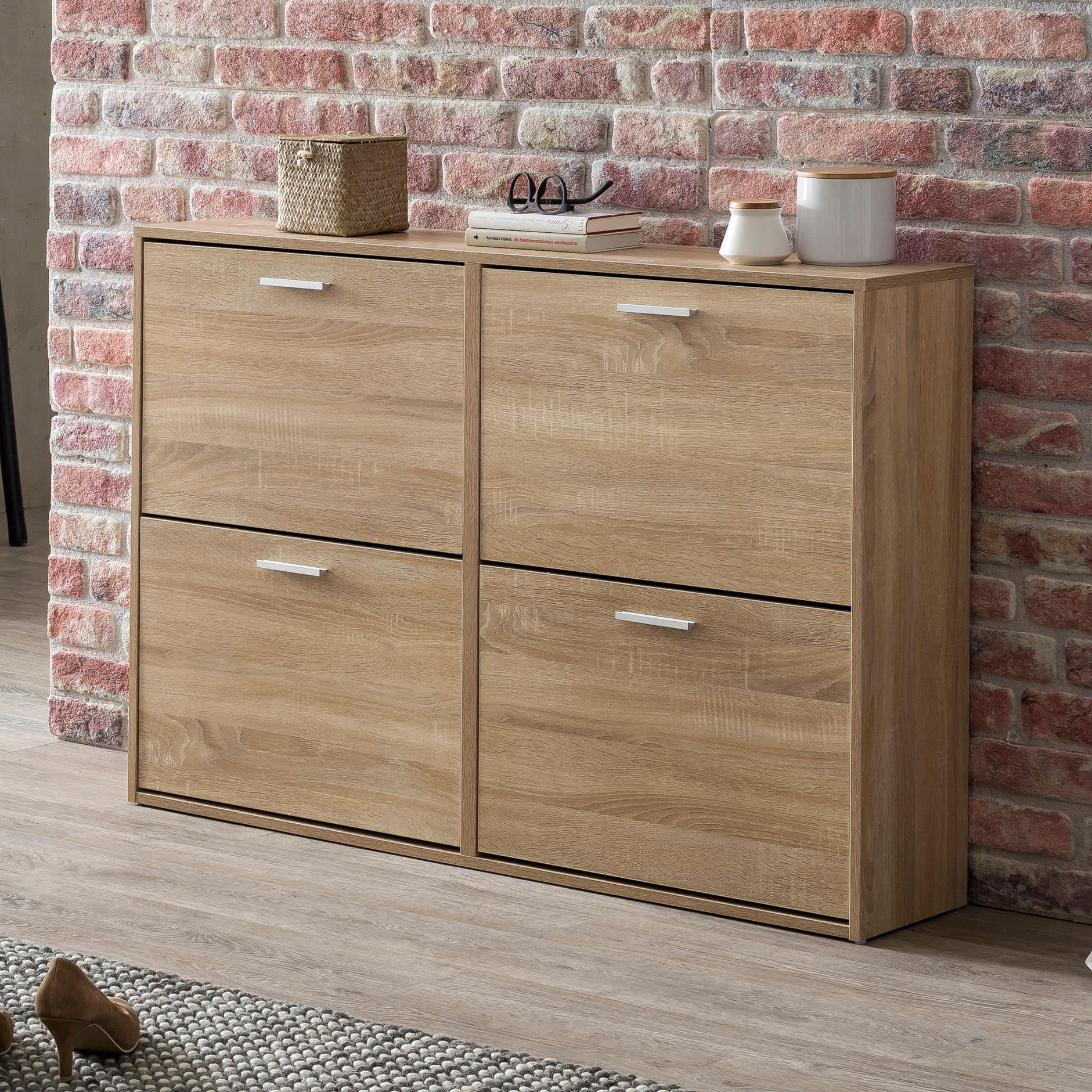 Schuhschrank Sonoma Eiche Poco