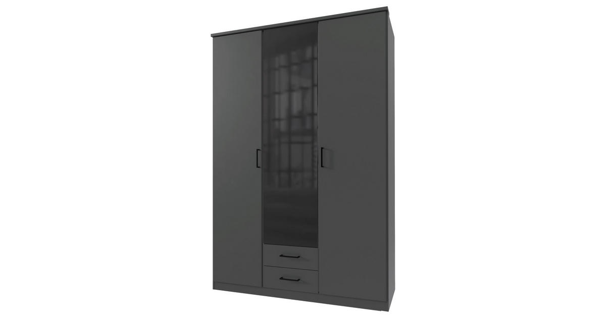 Kleiderschrank Schwarz Poco