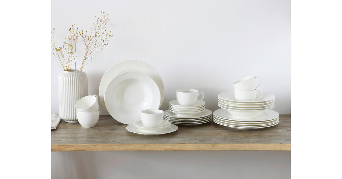 CreaTable Kombiservice Fleur Royal cremeweiß Porzellan 30 tlg. online ...