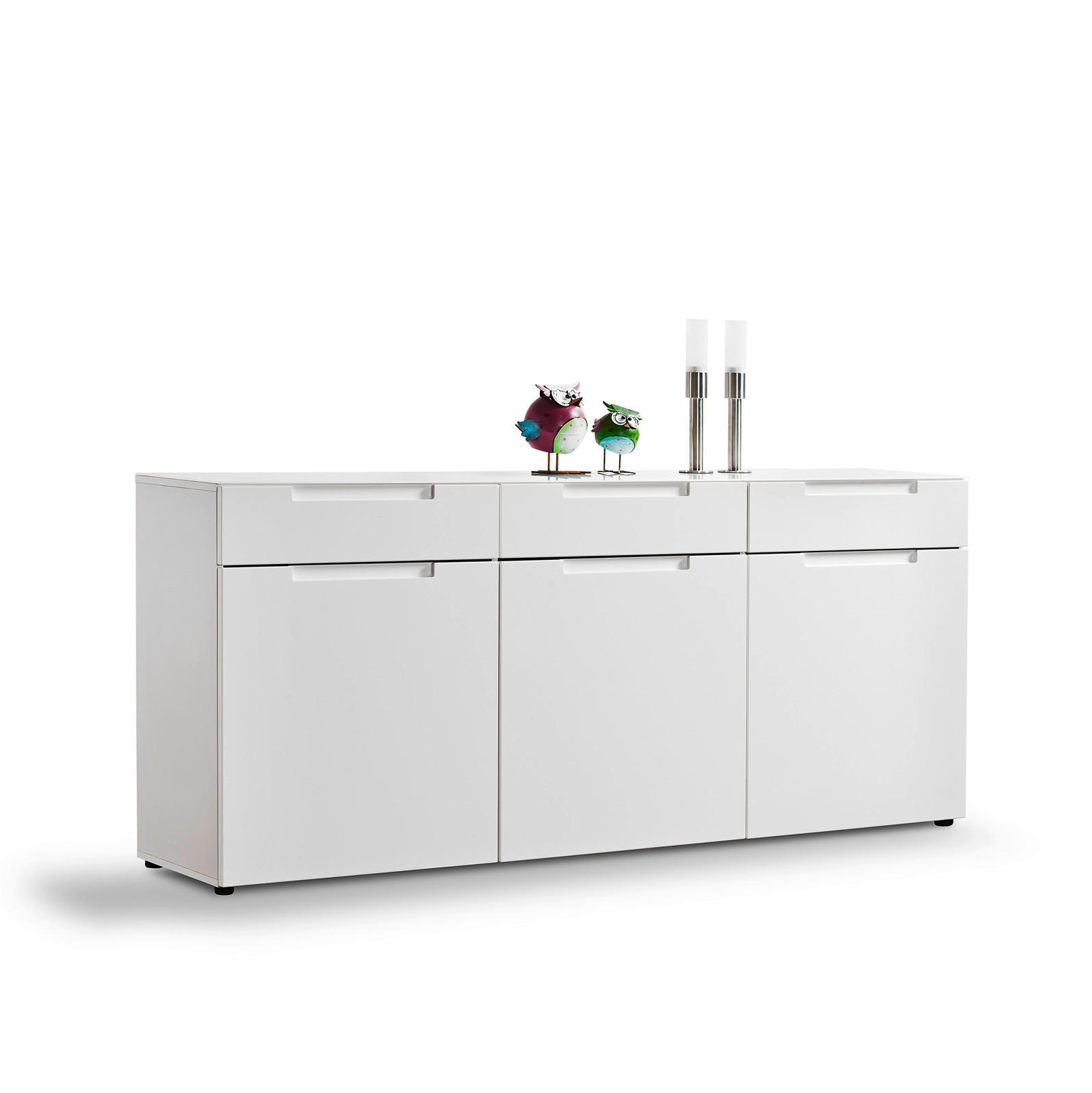 Sideboard Mailand weiß Hochglanz B/H/T: ca. 192x83x40 cm online bei ...