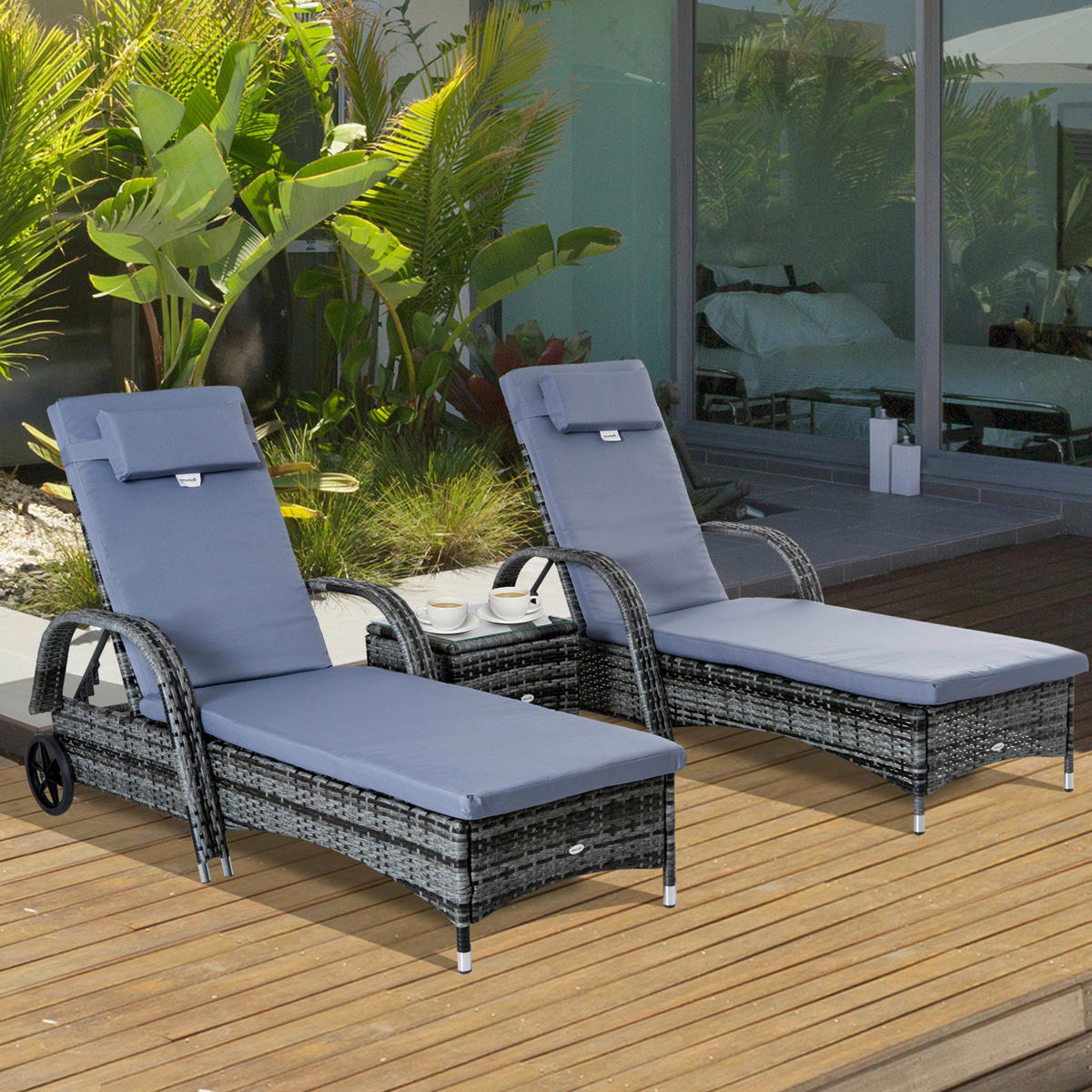 Outsunny rattan wicker store
