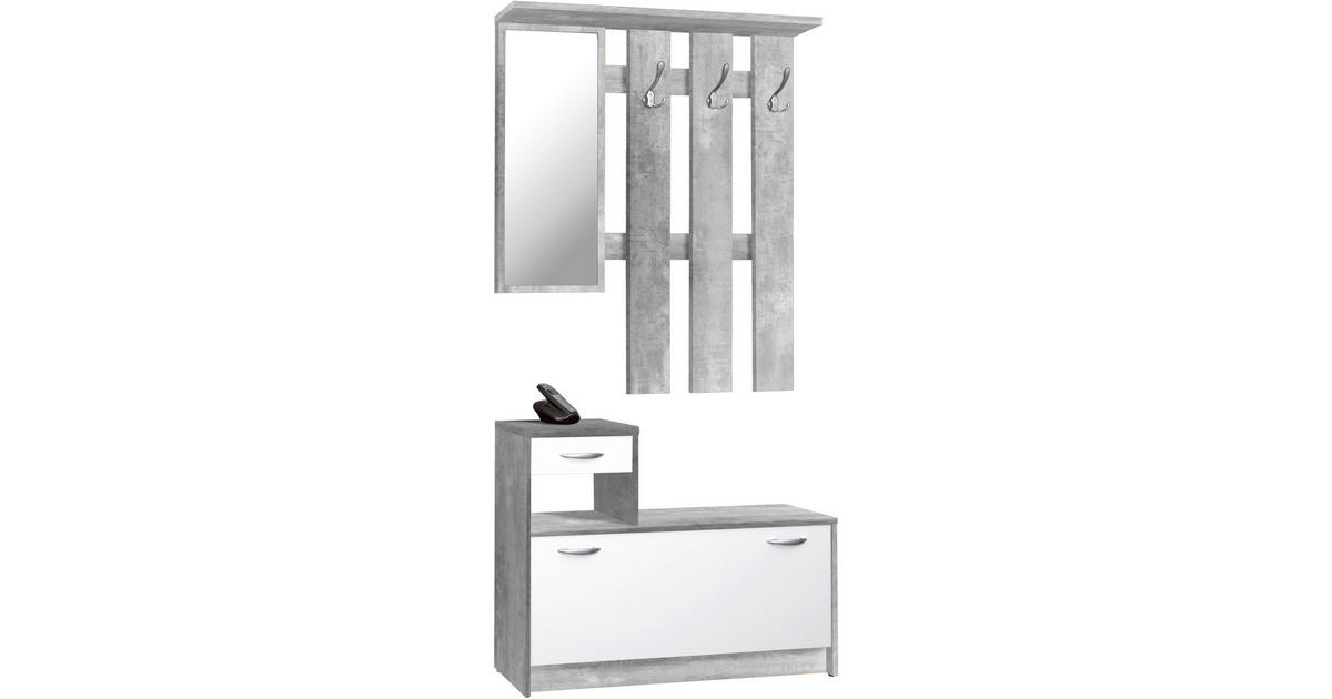 Poco Garderobe Betonoptik