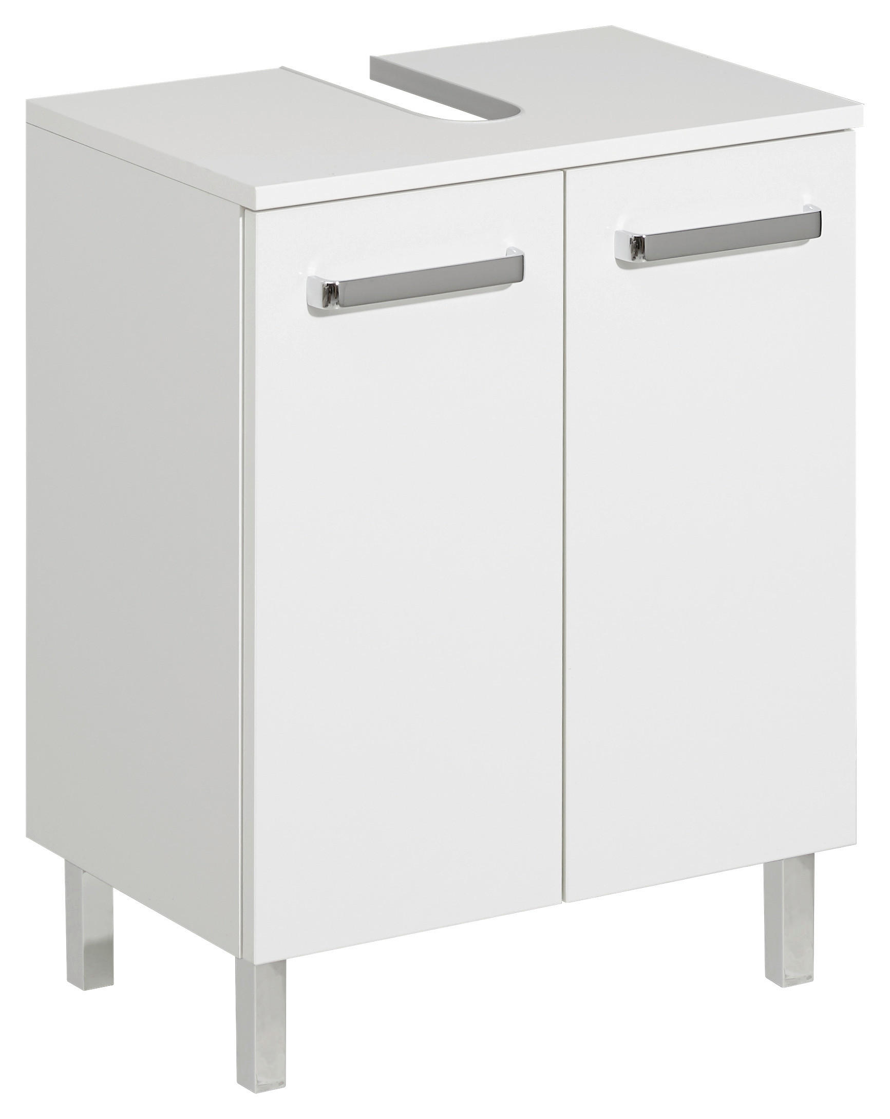 Waschbeckenunterschrank Quickset 312 weiß glanz B/H/T: ca. 50x62x33 cm ...