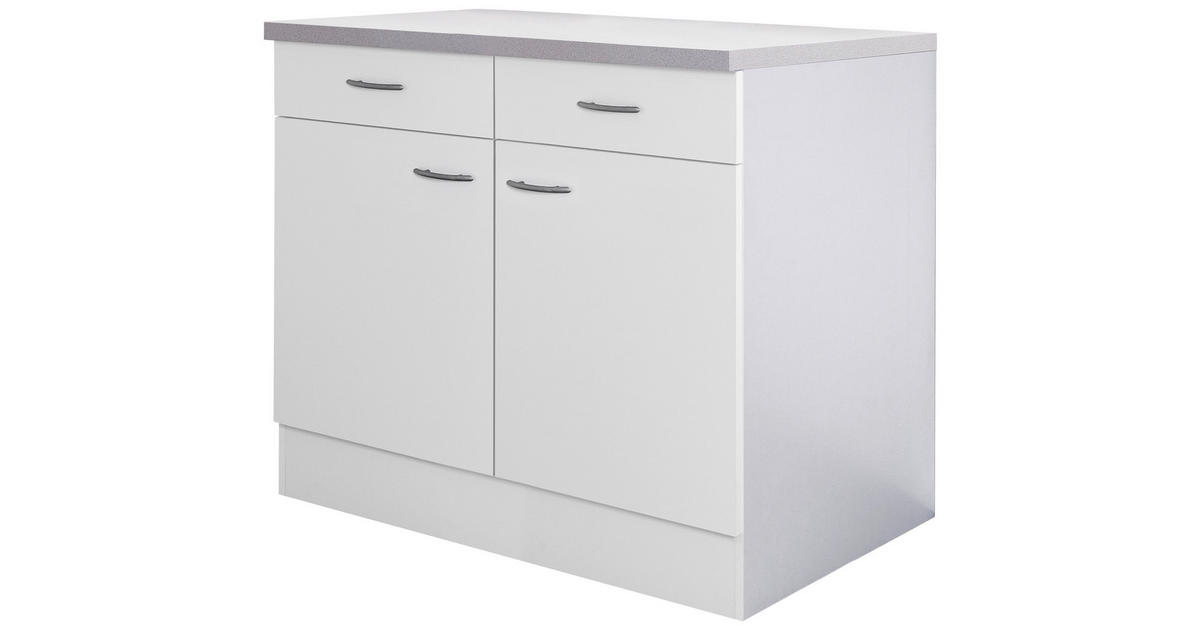 Unterschrank Wito weiß B/H/T: ca. 100x85x60 cm online bei POCO kaufen
