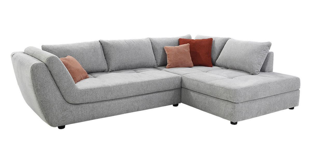 Ecksofa grau Microfaser B/H/T: ca. 321x92x219 cm online bei POCO kaufen