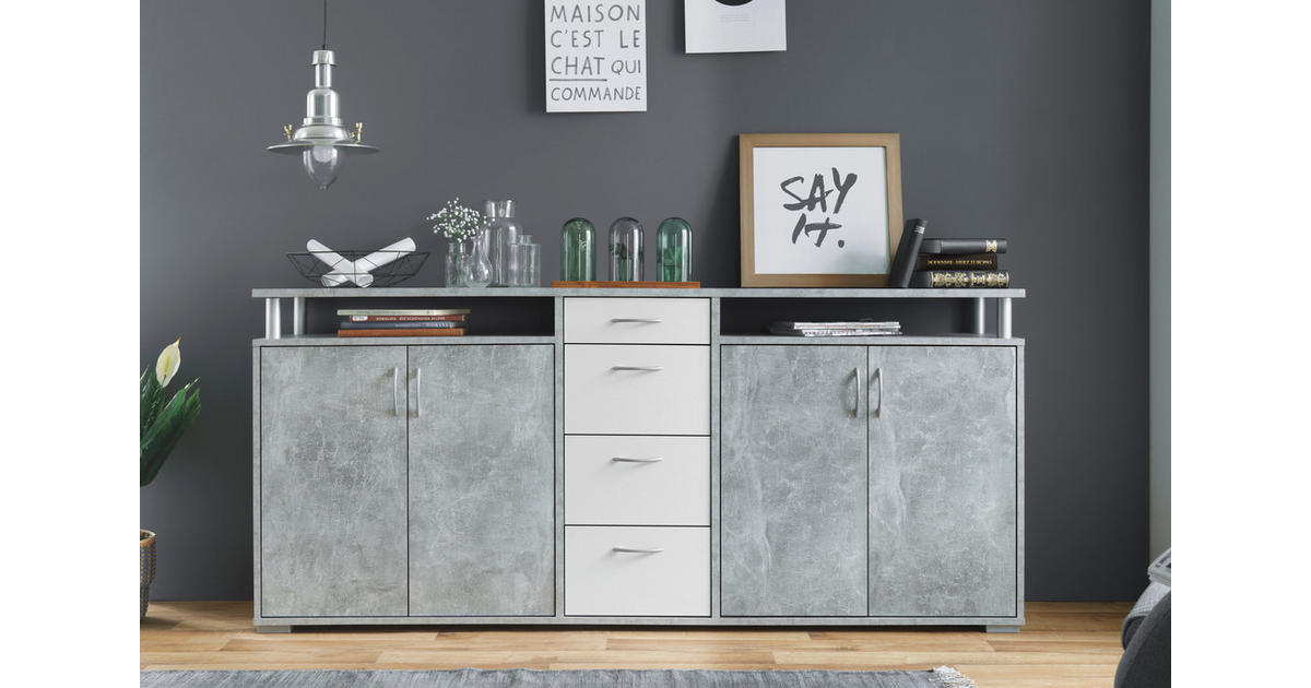 Elegantes Poco Sideboard Betonoptik Bild